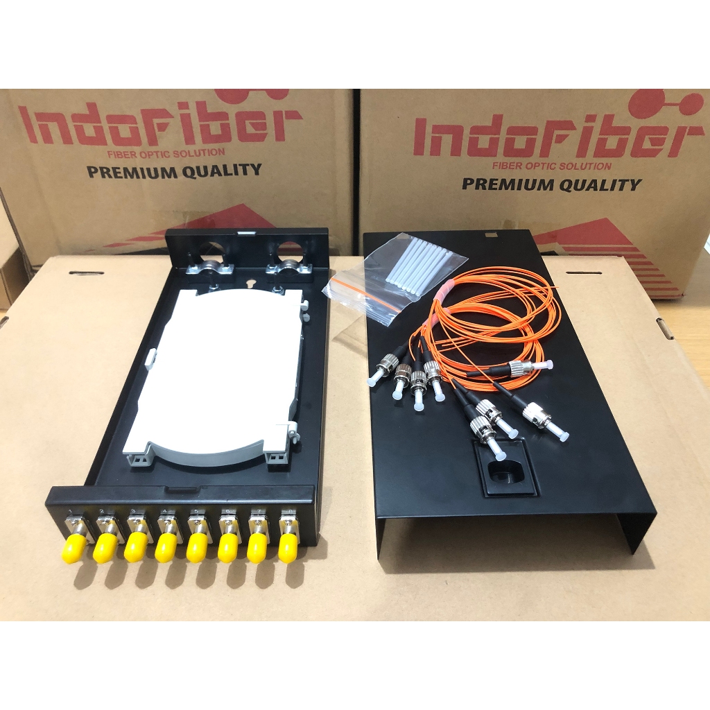 Iron rosette 8 core ST Multimode OM1 / OTB mini ST OM1 / Wallmount OTB ...