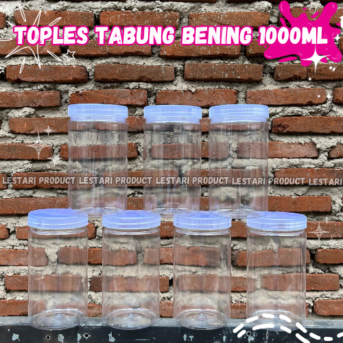 (12 PCS) PLASTIC TUBE JARS/DRY CAKE JARS/FOOD JARS/SNACK JARS/PLAIN ...
