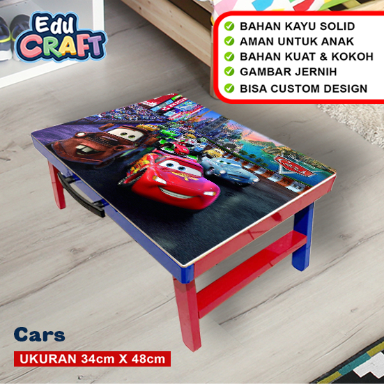 Cars Character Children's Folding Study Table / Children's Custom Table ...