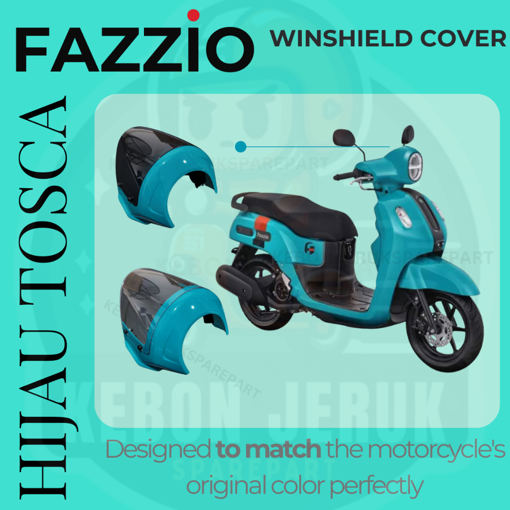 Windshield Fazzio Cyan Visor Double Trouble Thailand Quality Style ...