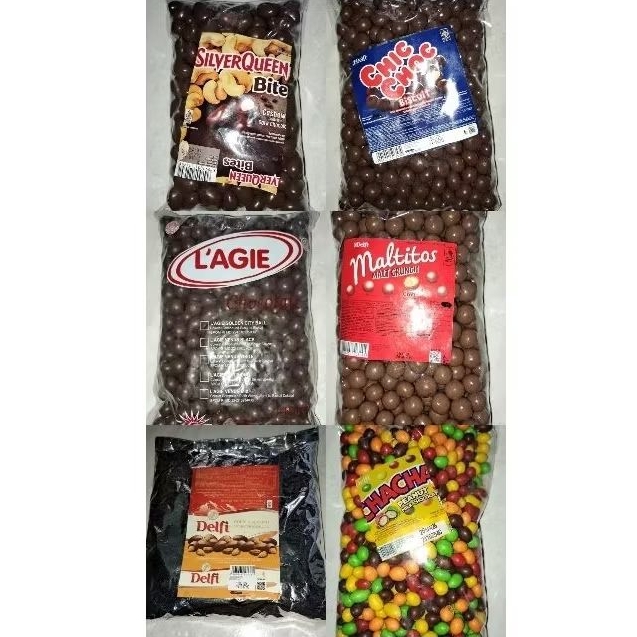 Premium Chocolate 1KG Silverqueen Bite, Delfi, Chic Choc, L'agie ...