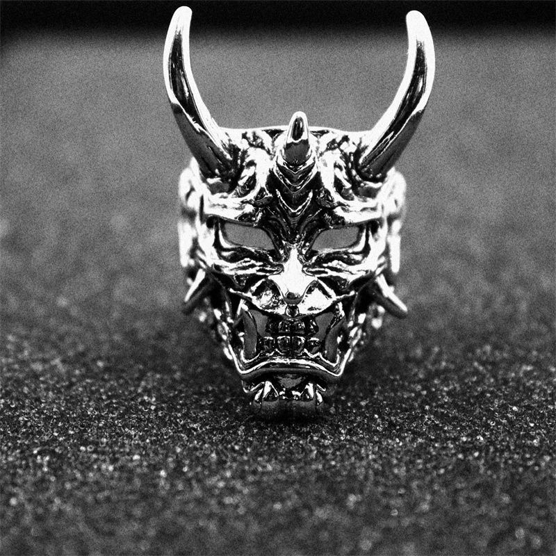Long Horn Ghost Skull Design Retro Ring / Longhorn Ghost Skull ...