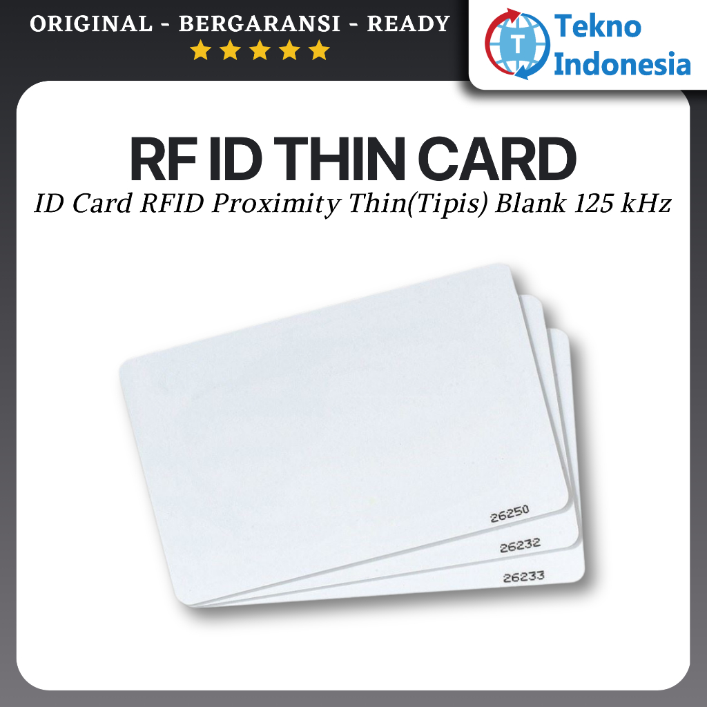 Rfid Card Proximity 125 KHz RFID Card 125KHz THIN, THICK | Shopee ...