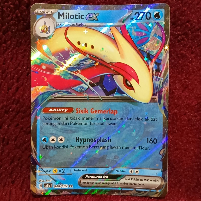 Milotic EX RR sv8s - Pokemon TCG Indonesia foil holo | Shopee Philippines