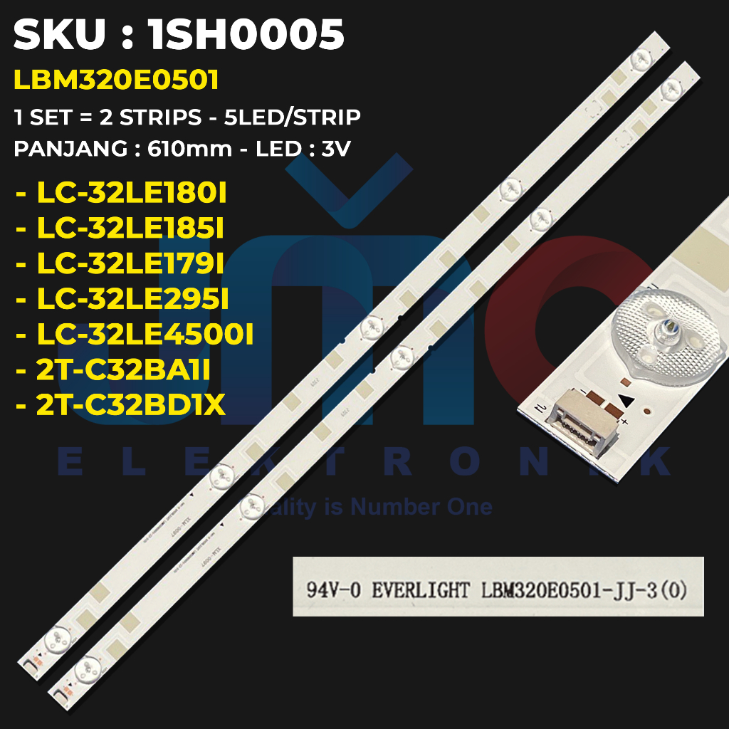 SHARP 32 Inch TV Backlight LC-32LE180I LC-32LE185I LC-32LE179I LC ...