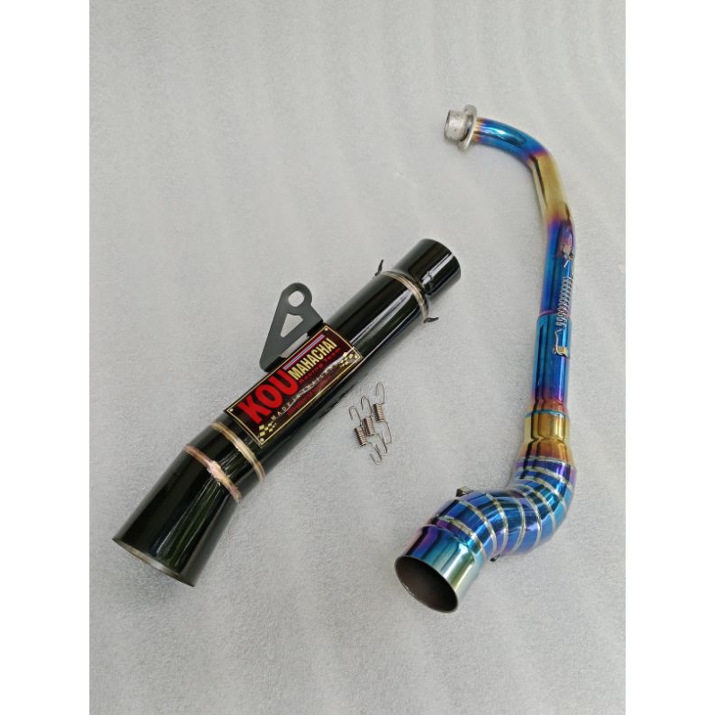 1set Kou mahachai pipe 51mm canister conical open specs exhaust pipe ...
