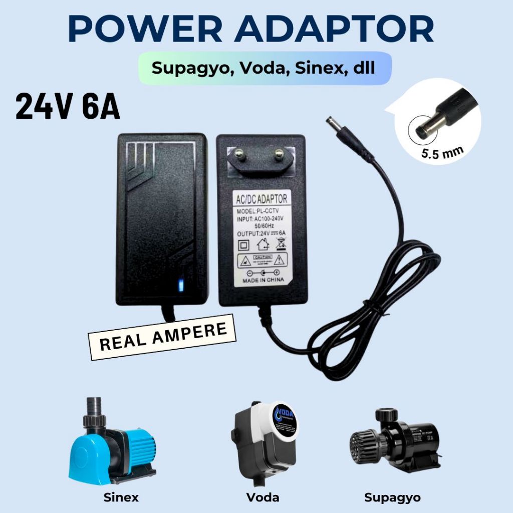 Original charger Adaptor DC Pump Supa gyo / Supagyo / Supa-gyo / Sinex ...