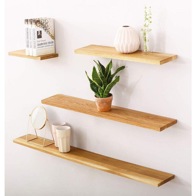 3-LAYER WALL SHELF 40-30-20 CM SHELF 1 PACKAGE OF 3 BOARDS | Shopee ...