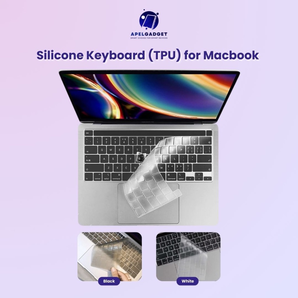 Macbook Apple Skin Keyboard Protector TRANSPARANT/ Keyboard Cover ...