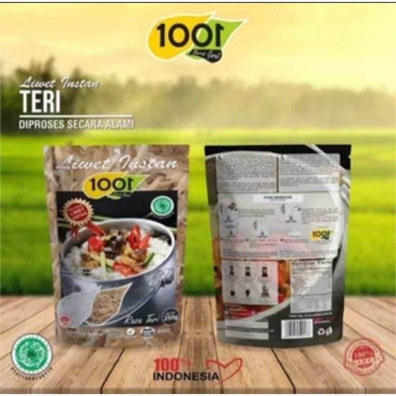 Instant Liwet Rice 1001 Thousand One Flavor Original Jambal Anchovy ...