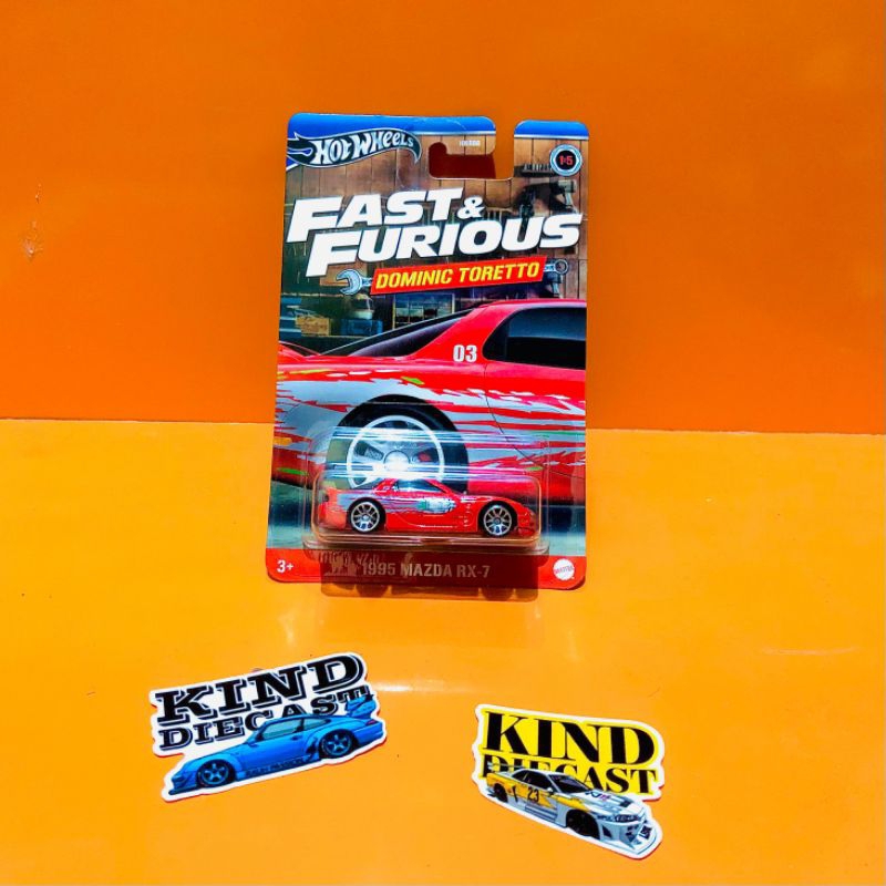 Hot wheels fast and furry dominic toretto 1995 mazda rx7 | Shopee ...
