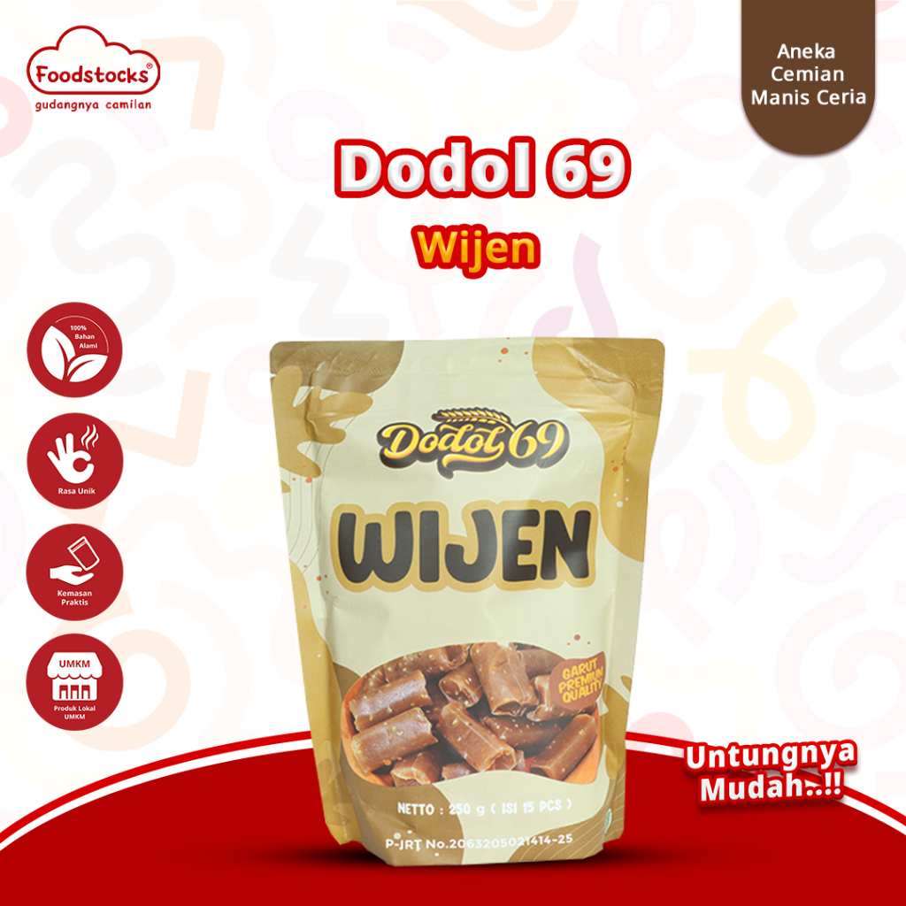 Dodol Garut 69 Premium Sesame Variants Typical Packaging Snack from ...