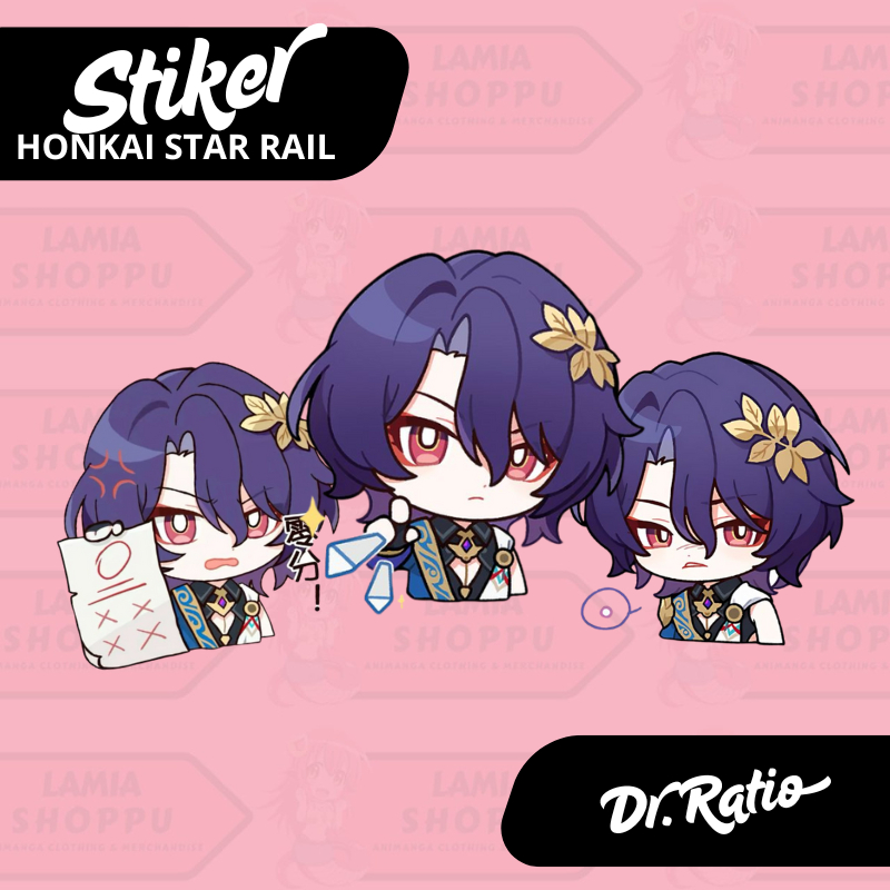 Dr. Sticker Ratio Honkai Star Rail Chibi | Dr Ratio HSR sticker ...