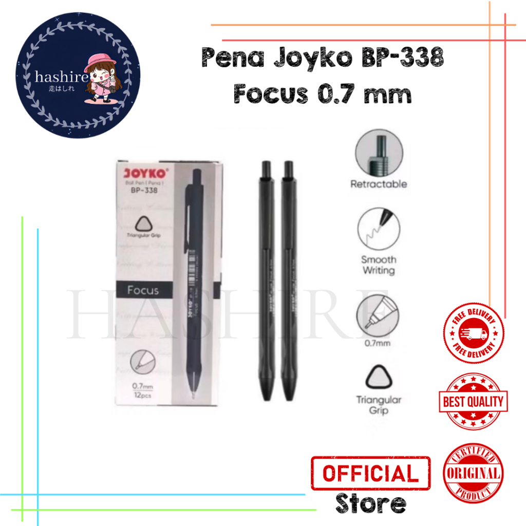 Ball Pen Joyko BP-338 Focus Pen 0.7 mm | Shopee Philippines