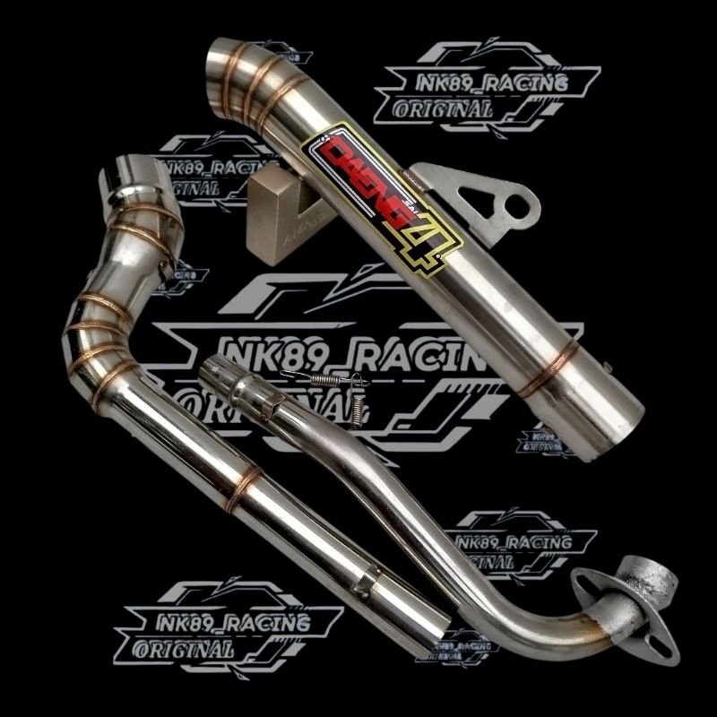 1set DAENG SAI4 Conical open elbow exhaust pipe for wave 100 wave 125 ...