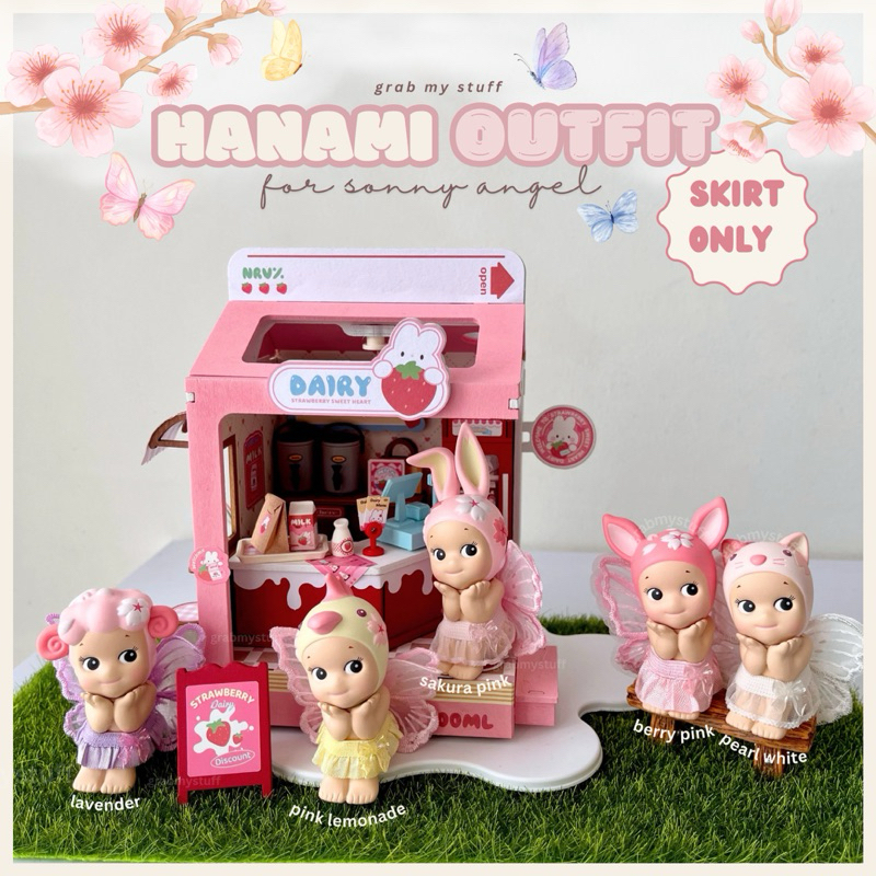 [ BUTTERFLY SKIRT ONLY] Hanami Outfit for Sonny Angel Hanami Edition ...