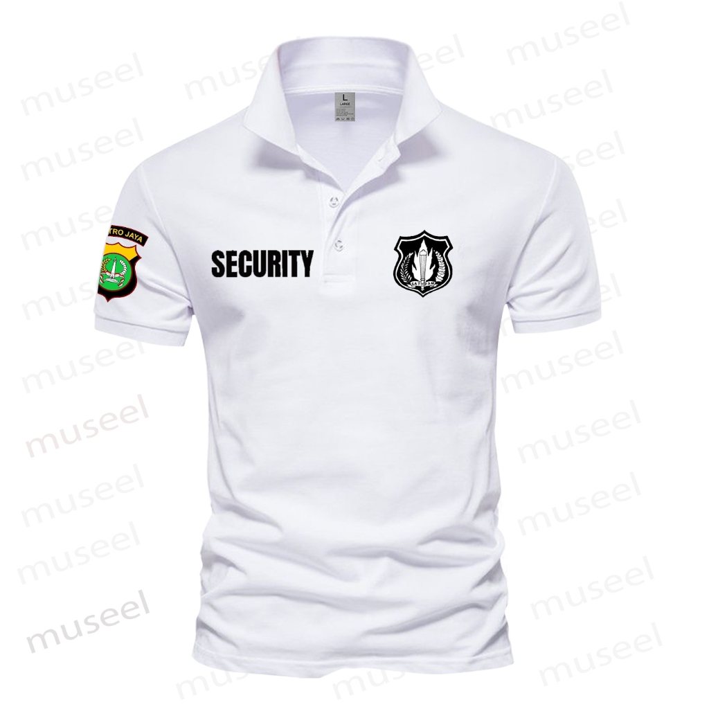 Security Guard Uniform Polo Shirt Black Security Logo/Short Sleeve ...