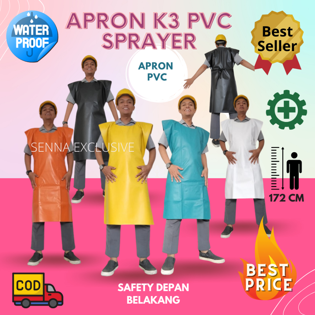 Waterproof Oil Apron Waterproof Apron Poncho Sprayer K3 PPE Industrial ...