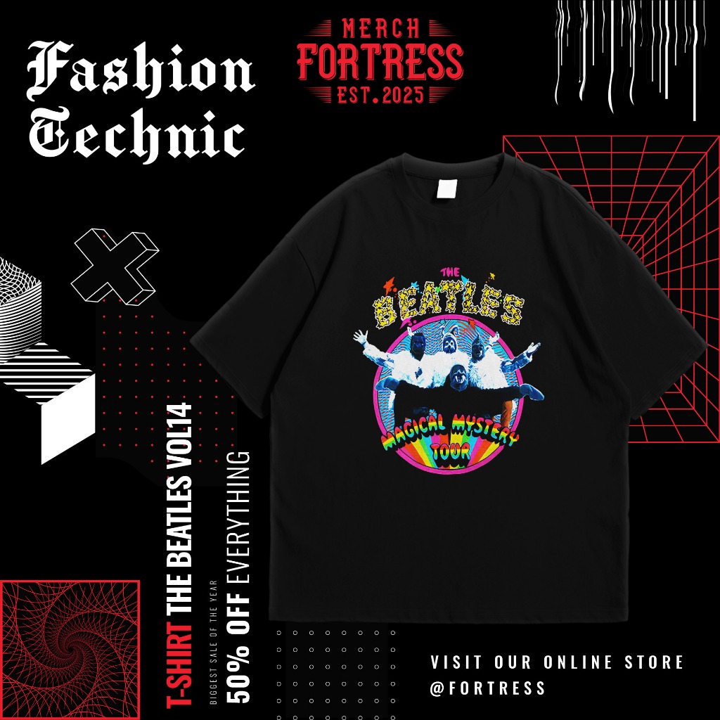 THE BEATLES VOL14 FORTRESS MERCH MUSIC BAND T-SHIRT T-SHIRT | Shopee ...