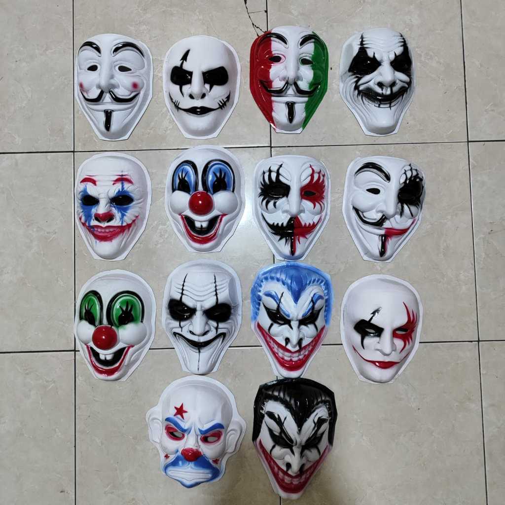 MASK ANONYMOUS HACKER CLOWN HELLOWEENJoker | Shopee Philippines