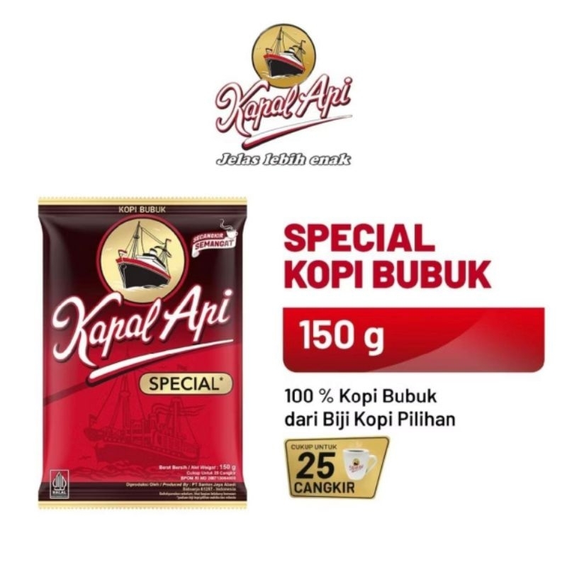 Kapal Api Special Ground Coffee 150gr | Shopee Philippines