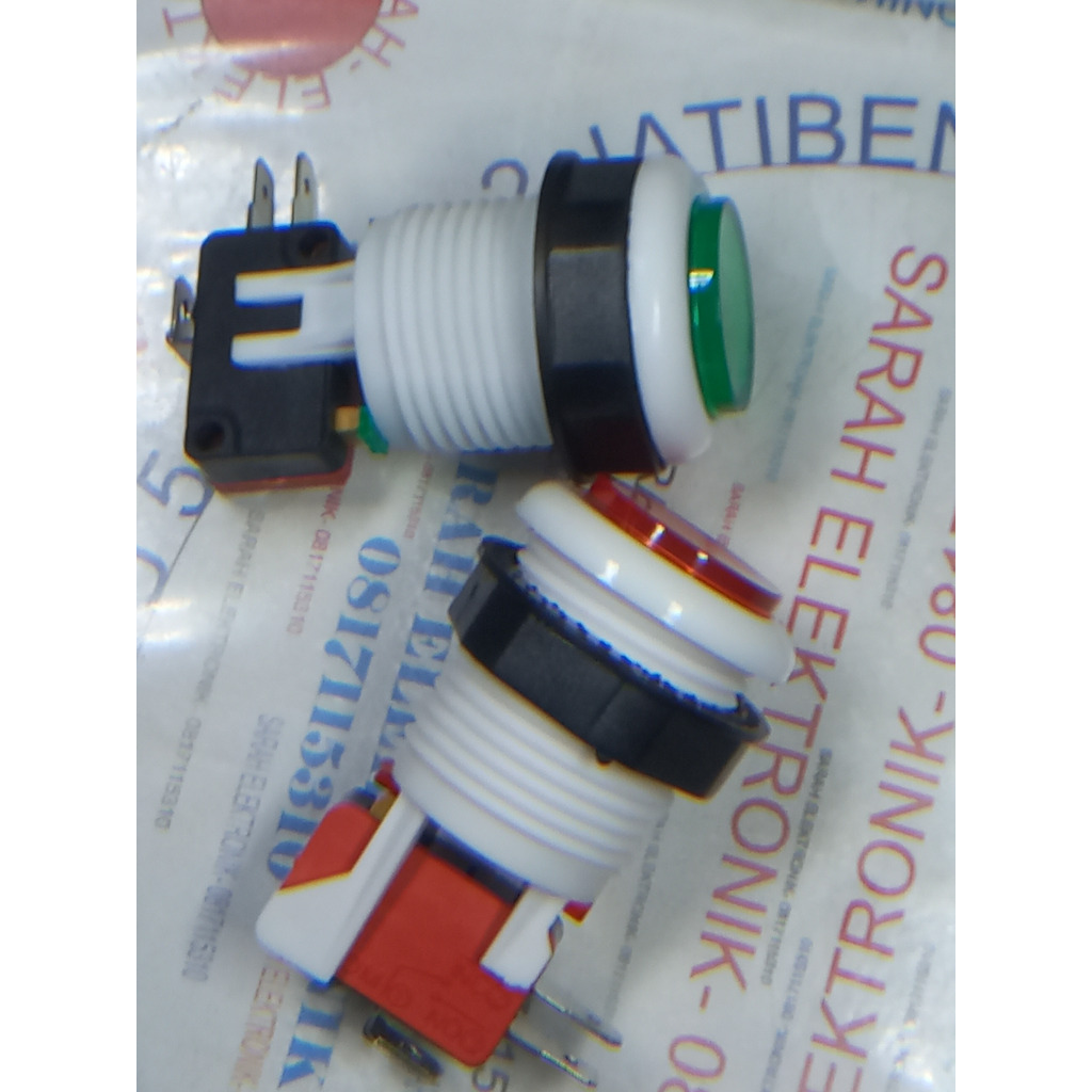 TOMBOL Zippy Arcade DingDong Push On Micro Switch Button Push Off ...