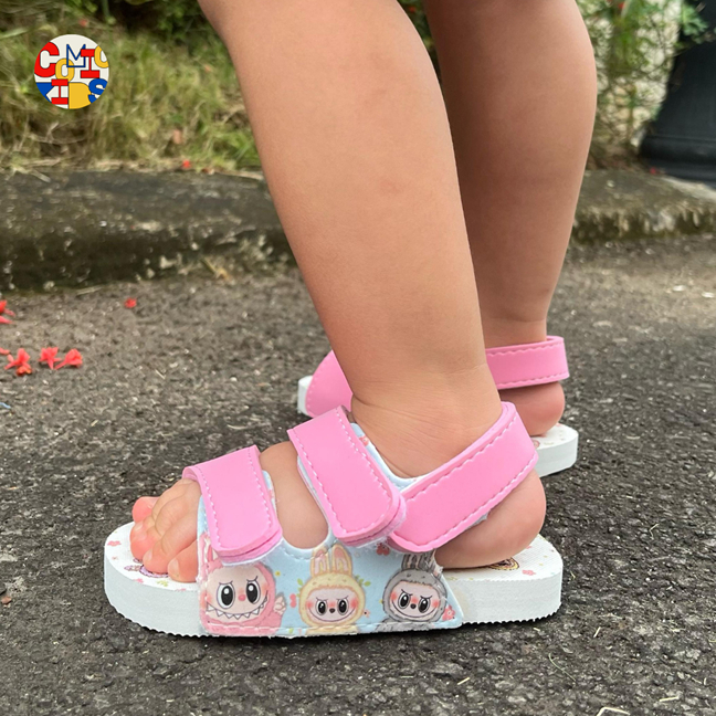 Labubu Girls' Sandals Shoes Pink Slides for 1 2 Year Old Baby, Mewa ...