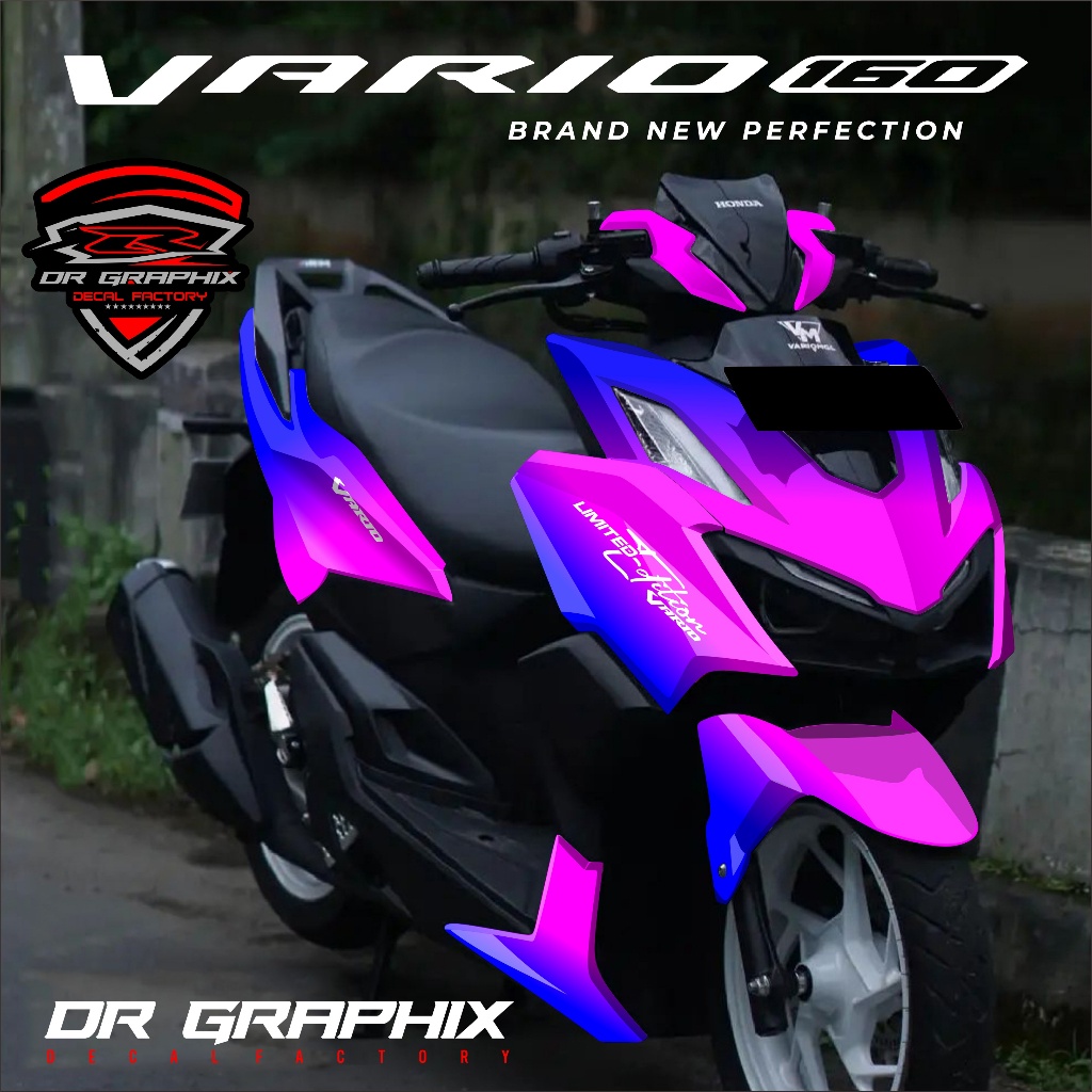 All New Vario 160 Sticker Decal with Latest Color Gradient Design ...
