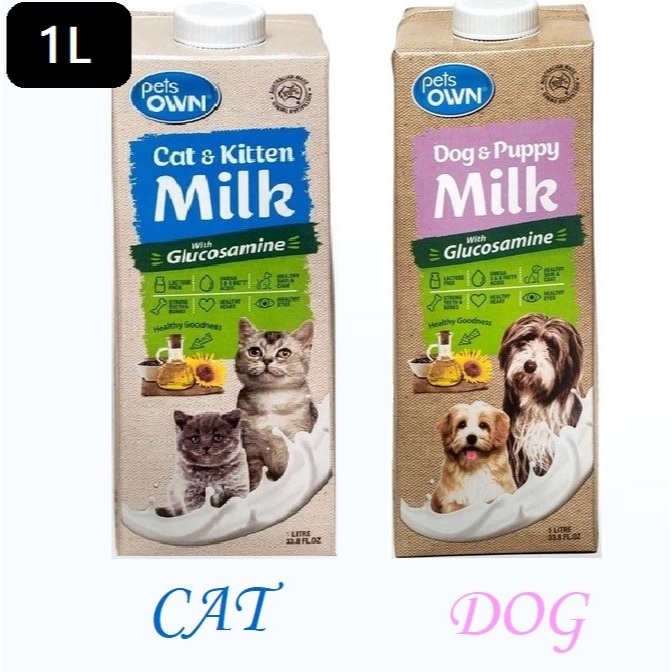 PETS OWN MILK ACTIVE ADULT DOG & ADULT CAT MILK 1 LITER READY TO DRINK ...
