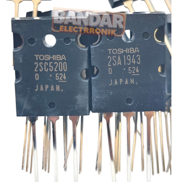 TOSHIBA TRANSISTORS LOT 524 2SA1943 2SC5200 JAPAN | Shopee Philippines