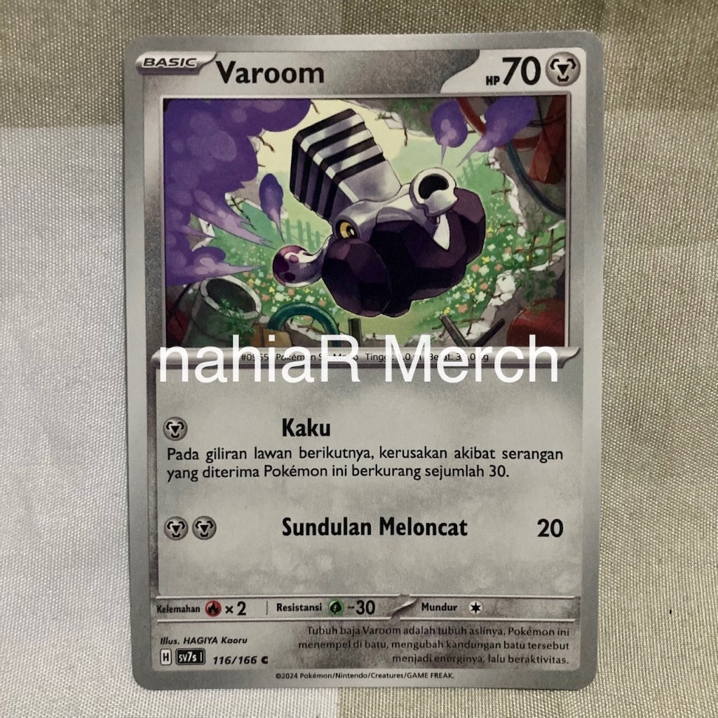Pokemon TCG Indonesia Varoom sv7s 116/166 C Constellation Guidance ...