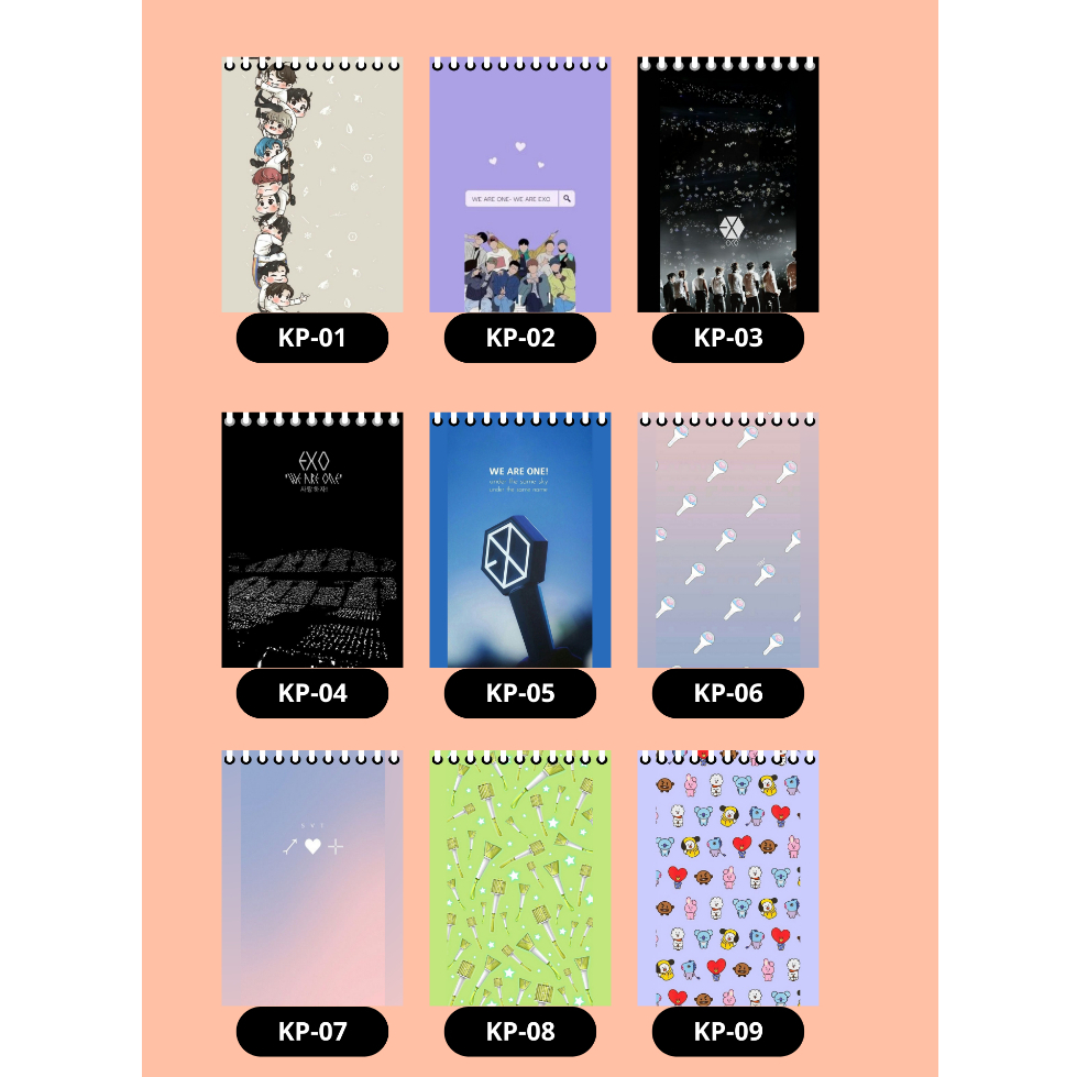 SMALL Notebooks PLAIN NOT LINE Notes A7 Size / Notes Can Be Customized ...