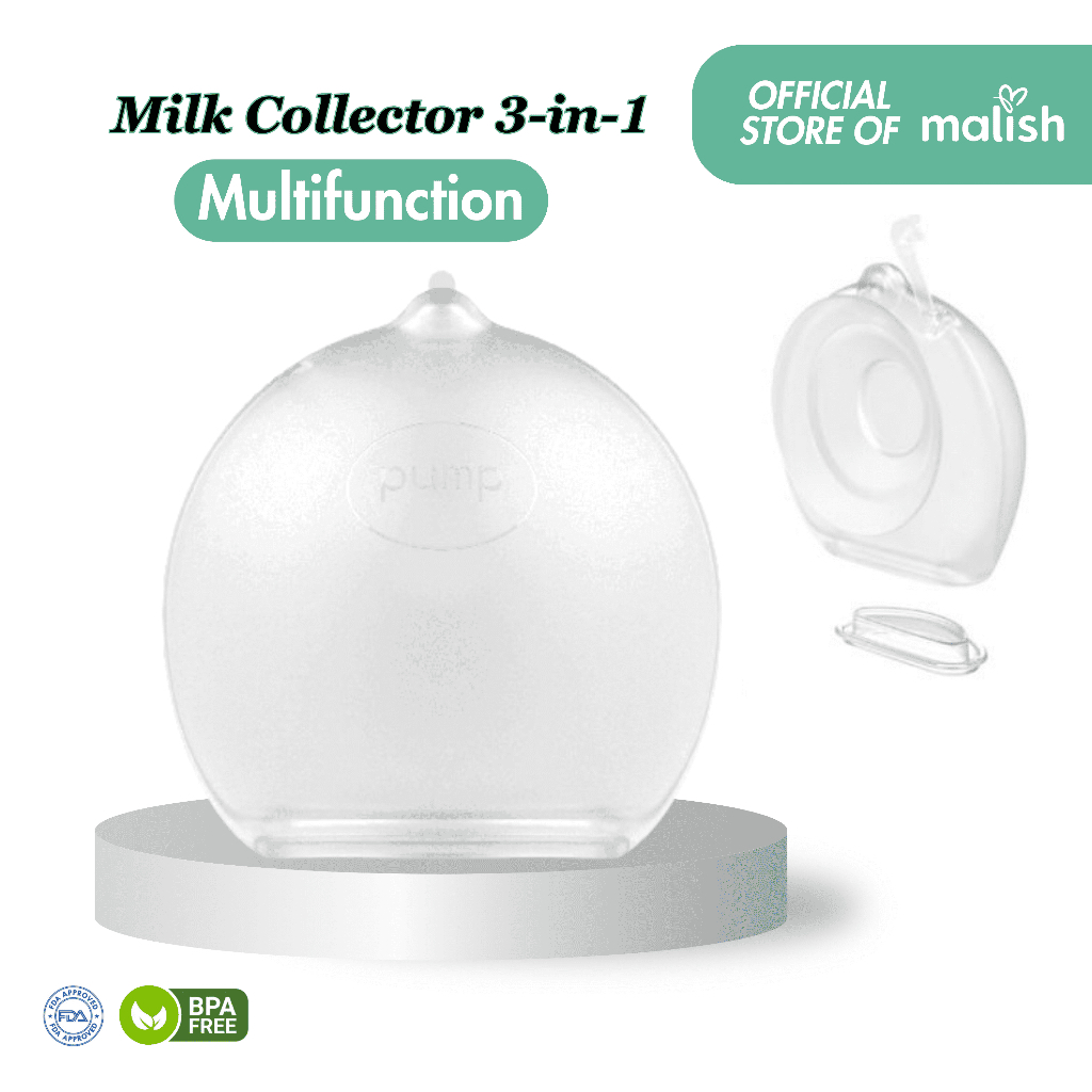 Malish Silicone Breast Pump Milk Collector 3-in-1 Multifunction ...