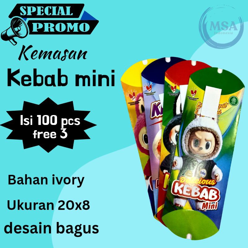 Mini kebab wrap, ivory wrap, newest kebab packaging, kebab containers ...
