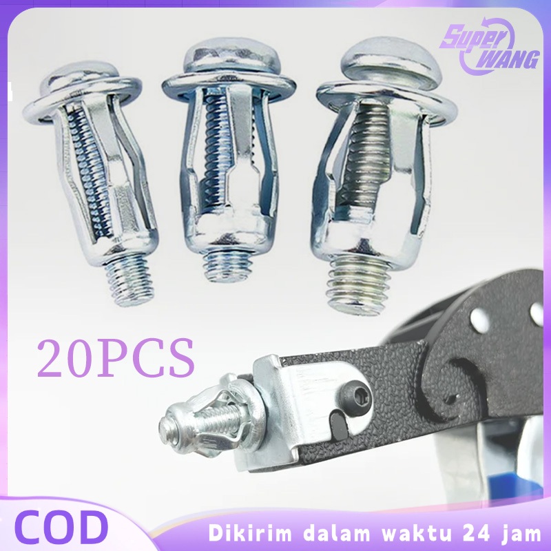 20pcs/Set Rivet Nut Jack M5 M6 Bolt Jack Nut Screw Jack Nuts Rivet ...