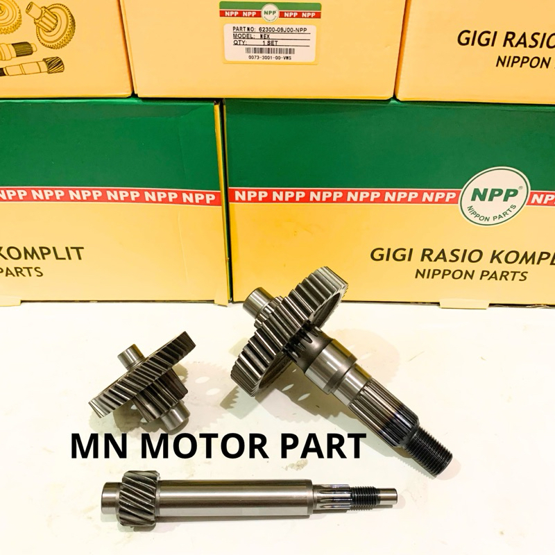 GEAR RATIO COMPLETE AXLE SET NEX KARBU NEX 1 FI 09J NPP | Shopee ...