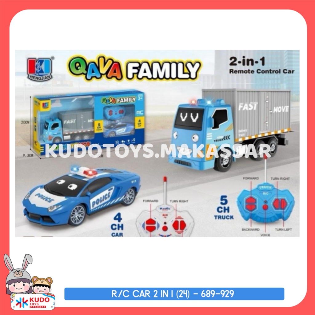 REMOTE CONTROL BOX & POLICE CAR 2 IN 1 - 689-929 | Shopee Philippines