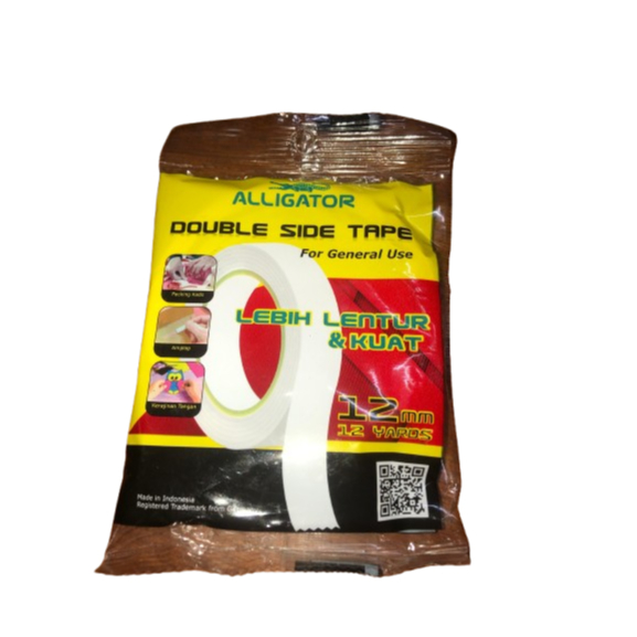 Alligator Double Tape 12mm X 12 Yards / Double Tape Alligator / Double ...
