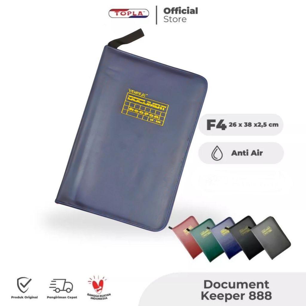 Document Keeper Topla 888 40F (Zipper File Folio Pocket) | Shopee ...