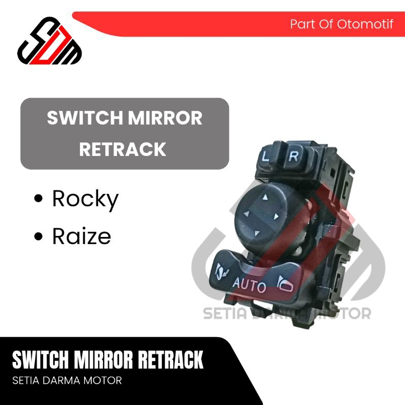 Toyota Rocky Raize Car Mirror Retrack Switch Mirror Switch | Shopee ...