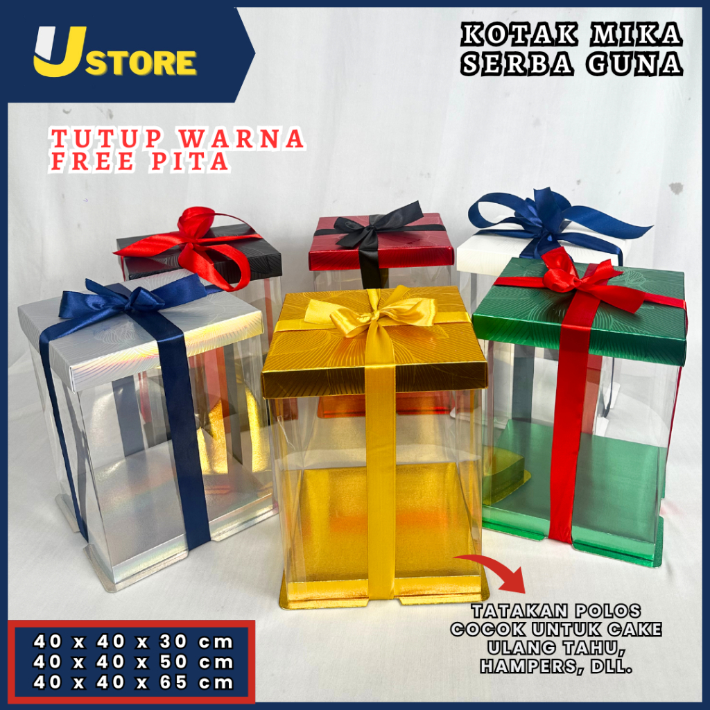 Cake Box Mika Cake Box Cake Box 40x40 cm Color Cover | Shopee Philippines