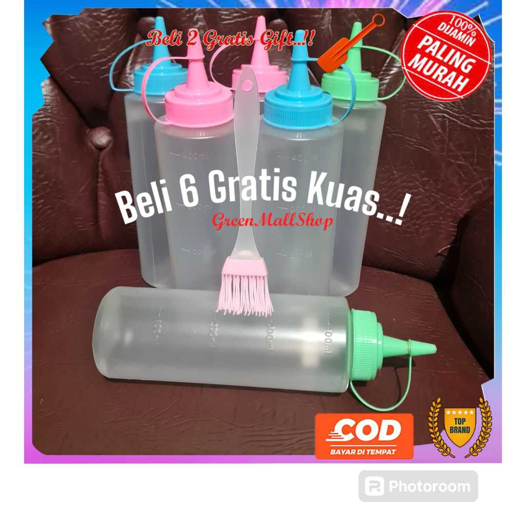 6 Pics Botol Saus Kecap Saos 300ml , 400ml dan 600ml / Botol Sauce ...