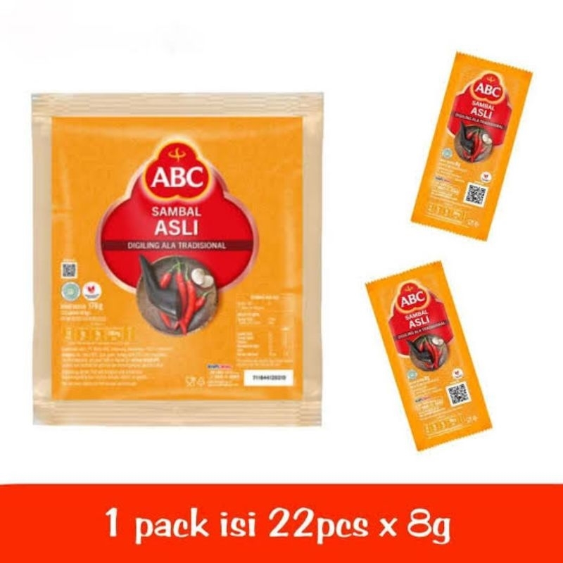 Original ABC chili sauce,/saus ABC stick chili sauce, 1 pack contains ...