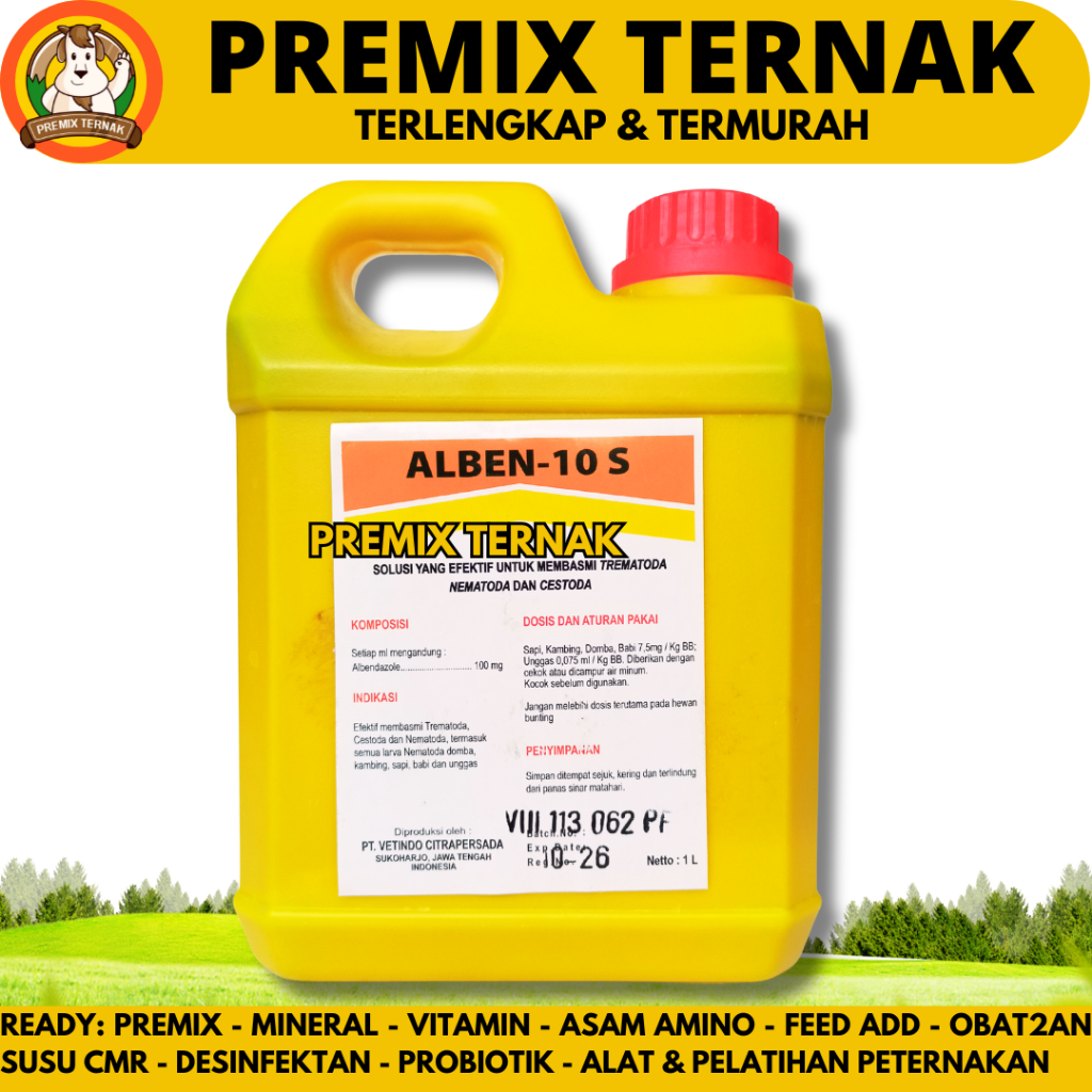 ALBEN 10S - Worm Medicine for Cattle Goats Sheep Pigs Poultry - Like ...