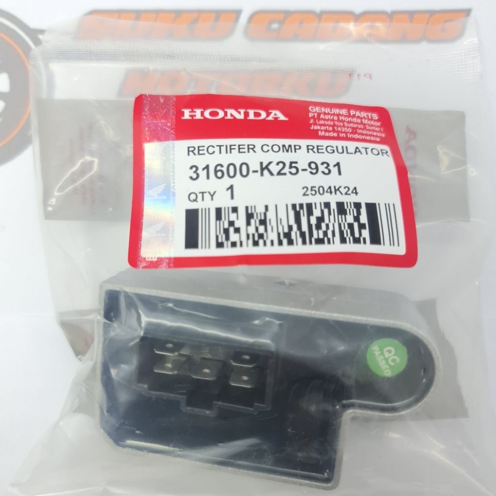 31600-K25-931 KIPROK (REGULATOR) HONDA SUPRA X 125 FI | Shopee Philippines