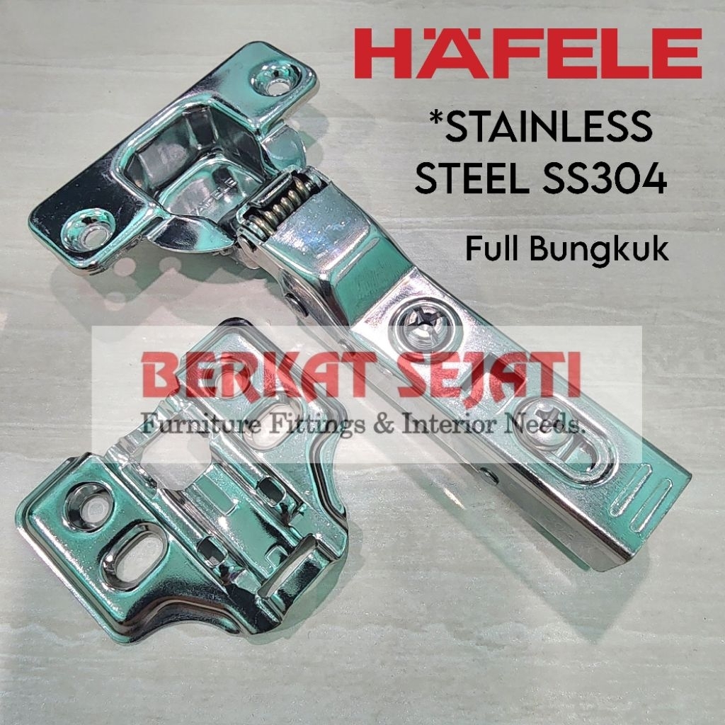 Spoon Hinge HAFELE SS304 Stainless Steel SUS 304 Anti Rust Slow Soft ...