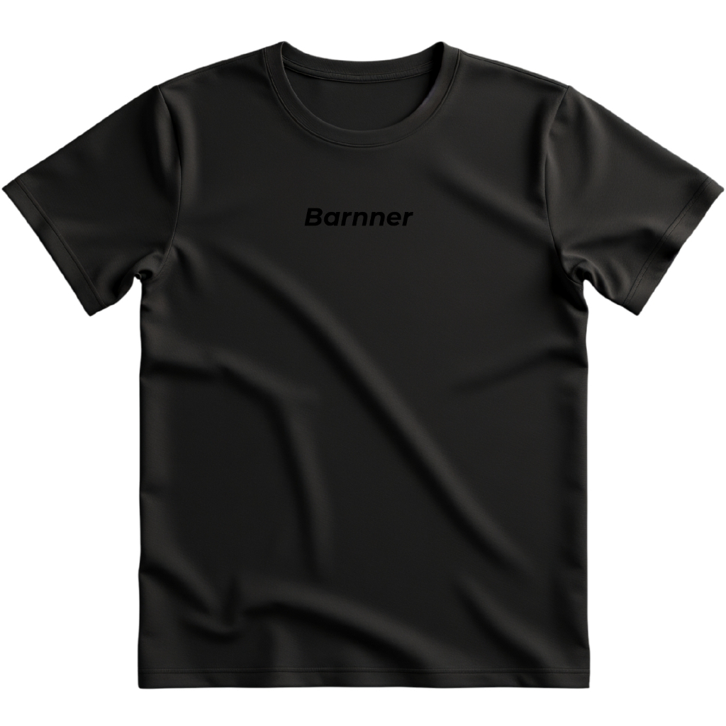 Ainsley Barnner Basic Design Short Sleeve T-Shirt - Black | Shopee ...
