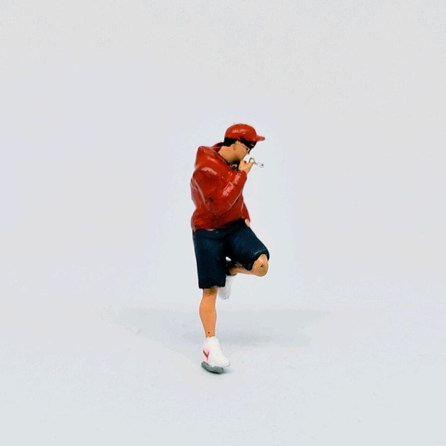 Miniature toy Figure William street style scale 1-64 diorama diecast ...