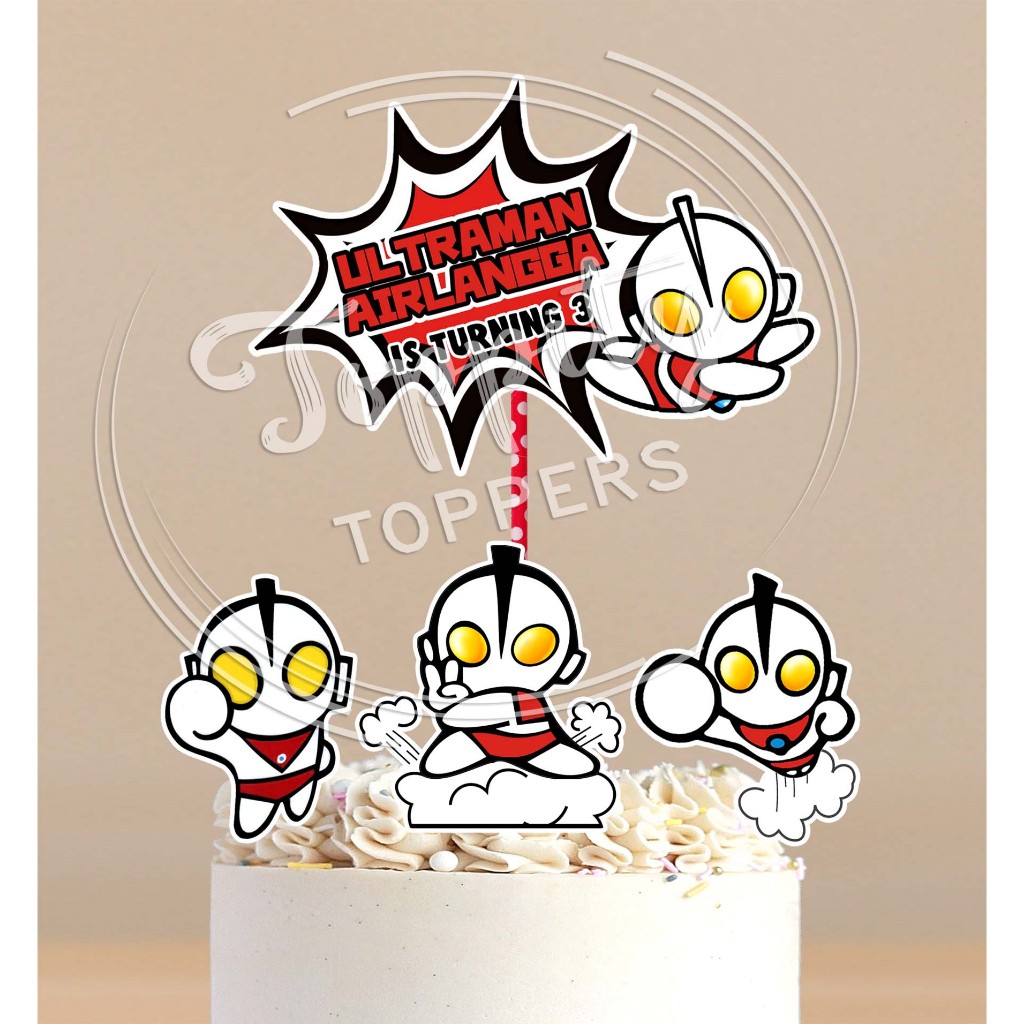 Ultraman birthday cake Topper | Shopee Philippines