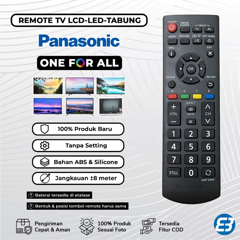 PANASONIC LCD LED TV Remote | Shopee Philippines
